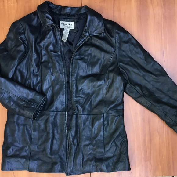 Winlit | Jackets & Coats | Winlit Genuine Leather Leather Coat Jacket M ...